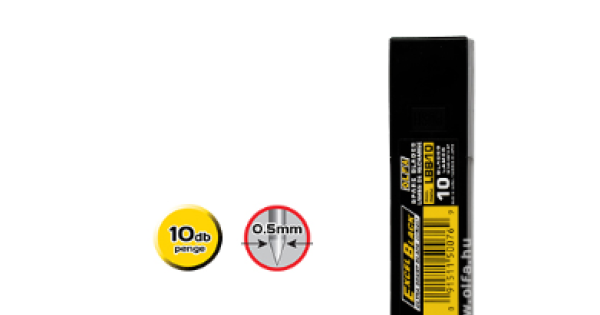 Olfa pótpenge fekete 10db LBB-10 - E OLFA LBB-10